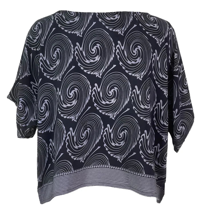 SWIRL SILK BOXY TOP – Suttles & Seawinds