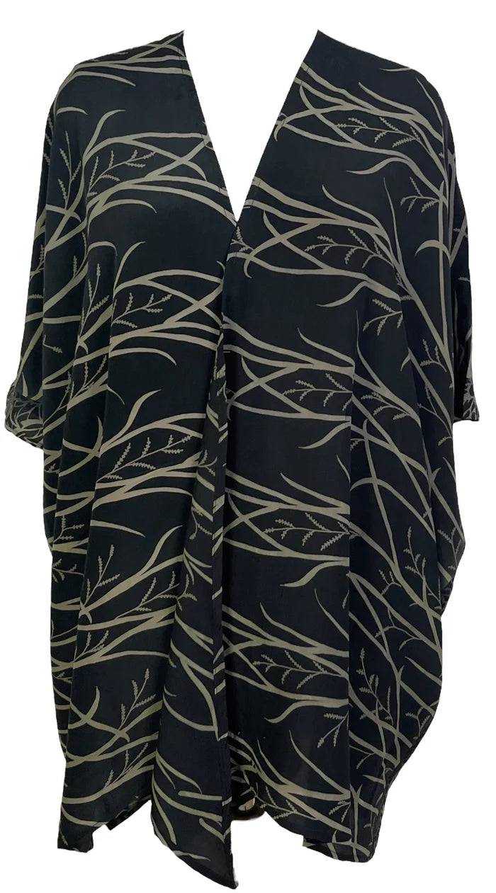 PURE SILK CARDIGAN TREE BRANCH – Suttles & Seawinds